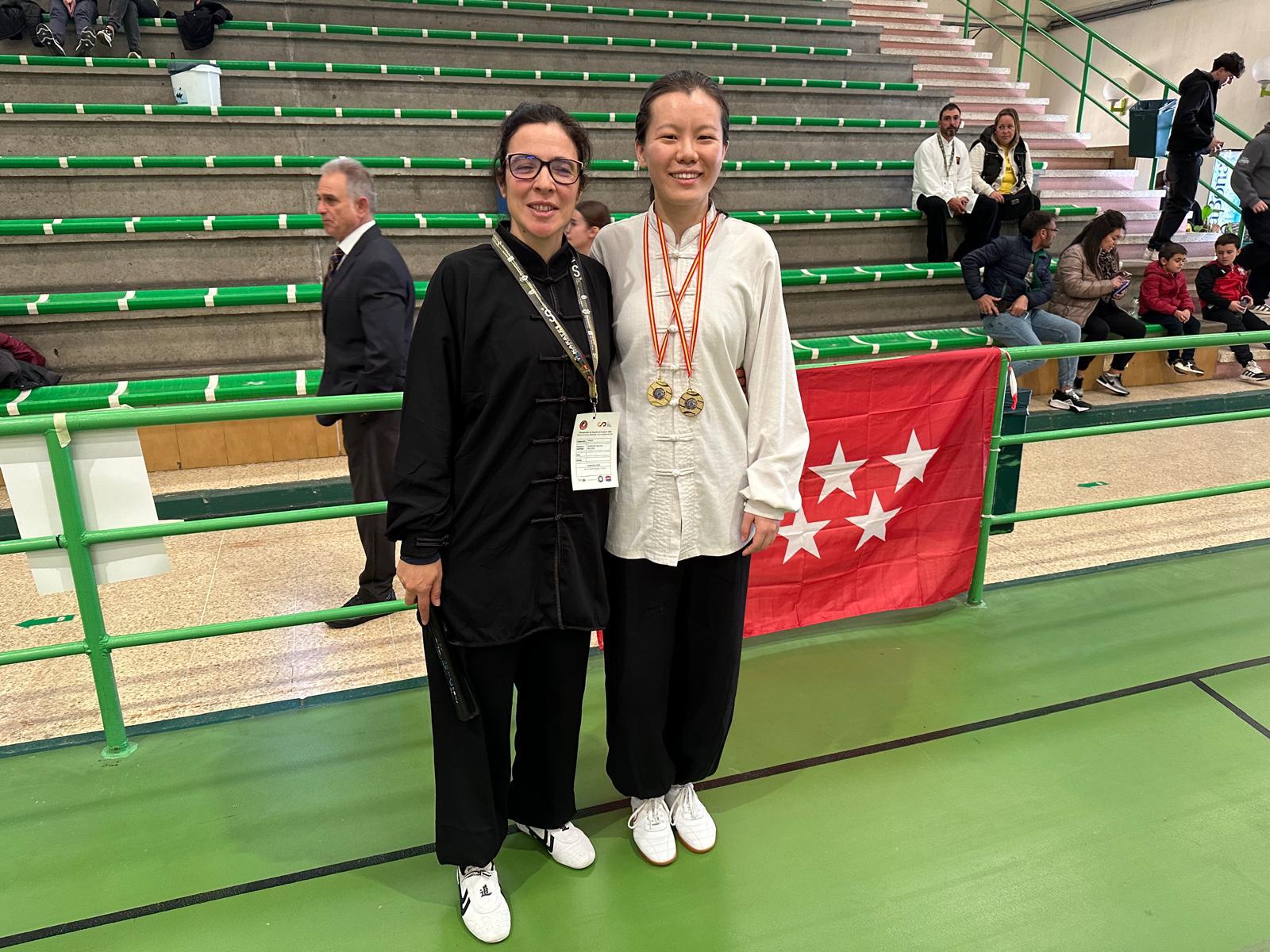 Rui Nui, deportista china de Alcalá, Campeona de España Tai-chi